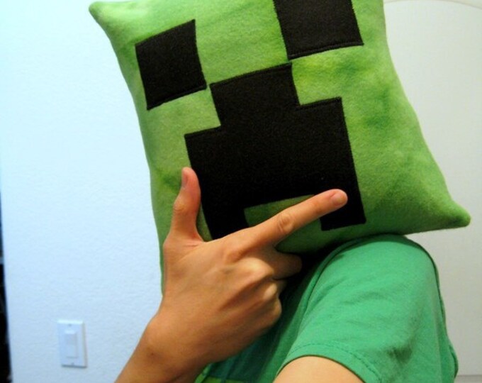 Minecraft Inspired Creeper Pillow - Etsy