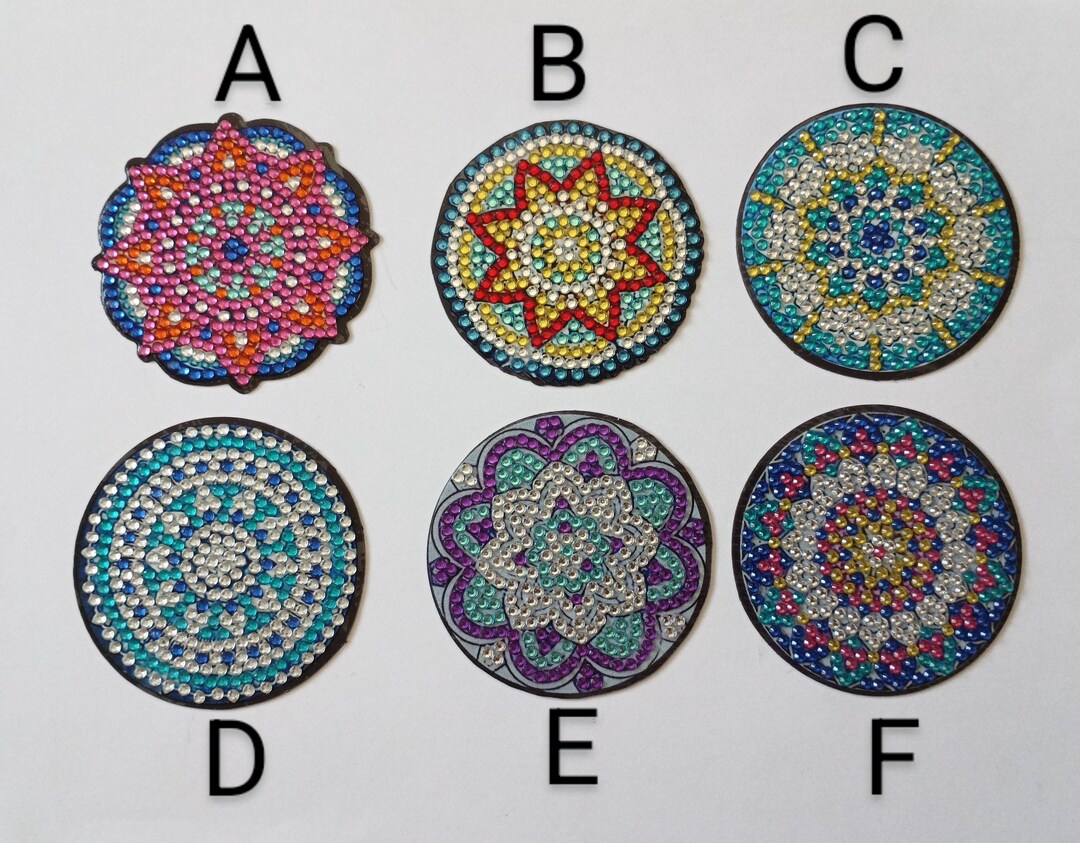Mandala Rhinestone Magnet - Etsy