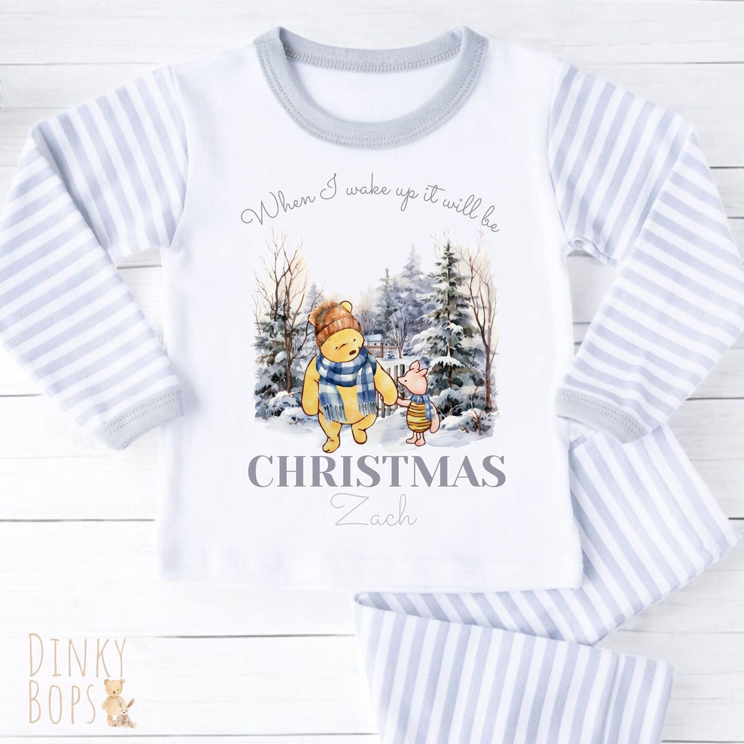 When I Wake up Christmas Pyjamas, Personalised Christmas Pjs for Girls ...