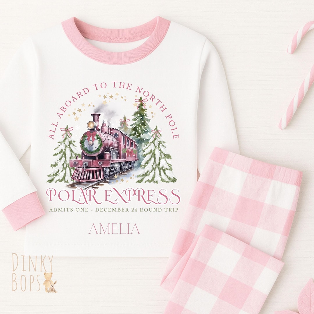 Polar Express Pyjamas, Personalised Family Christmas Pjs, Matching ...