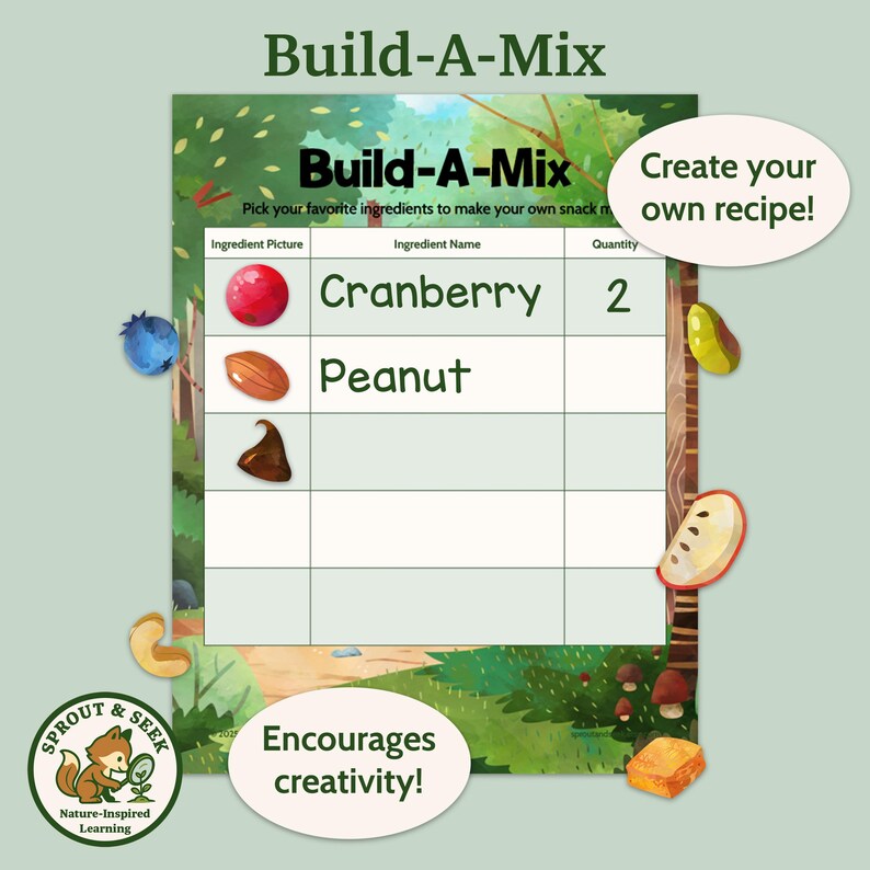Trail Mix Activity Printable: Sorting, Math & Pattern Game (PDF ...