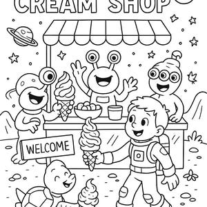 Blast Off! A Space Adventure Coloring Book - Etsy