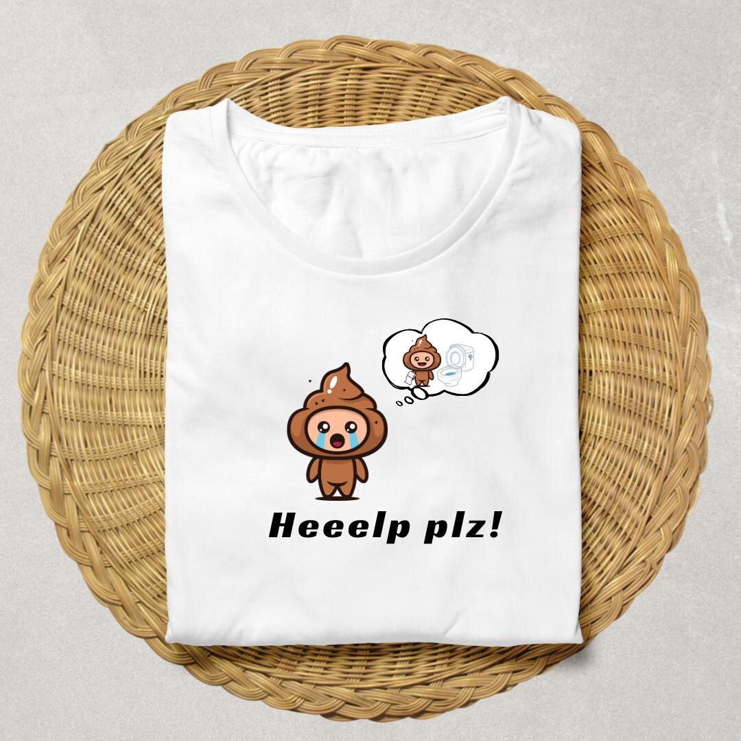 Funny Poop Emoji Character Clipart – Cute Cartoon for T-shirts, Mugs ...