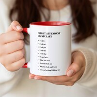 Personalized Flight Attendant Mug for Women - Flight Attendant Gift ...