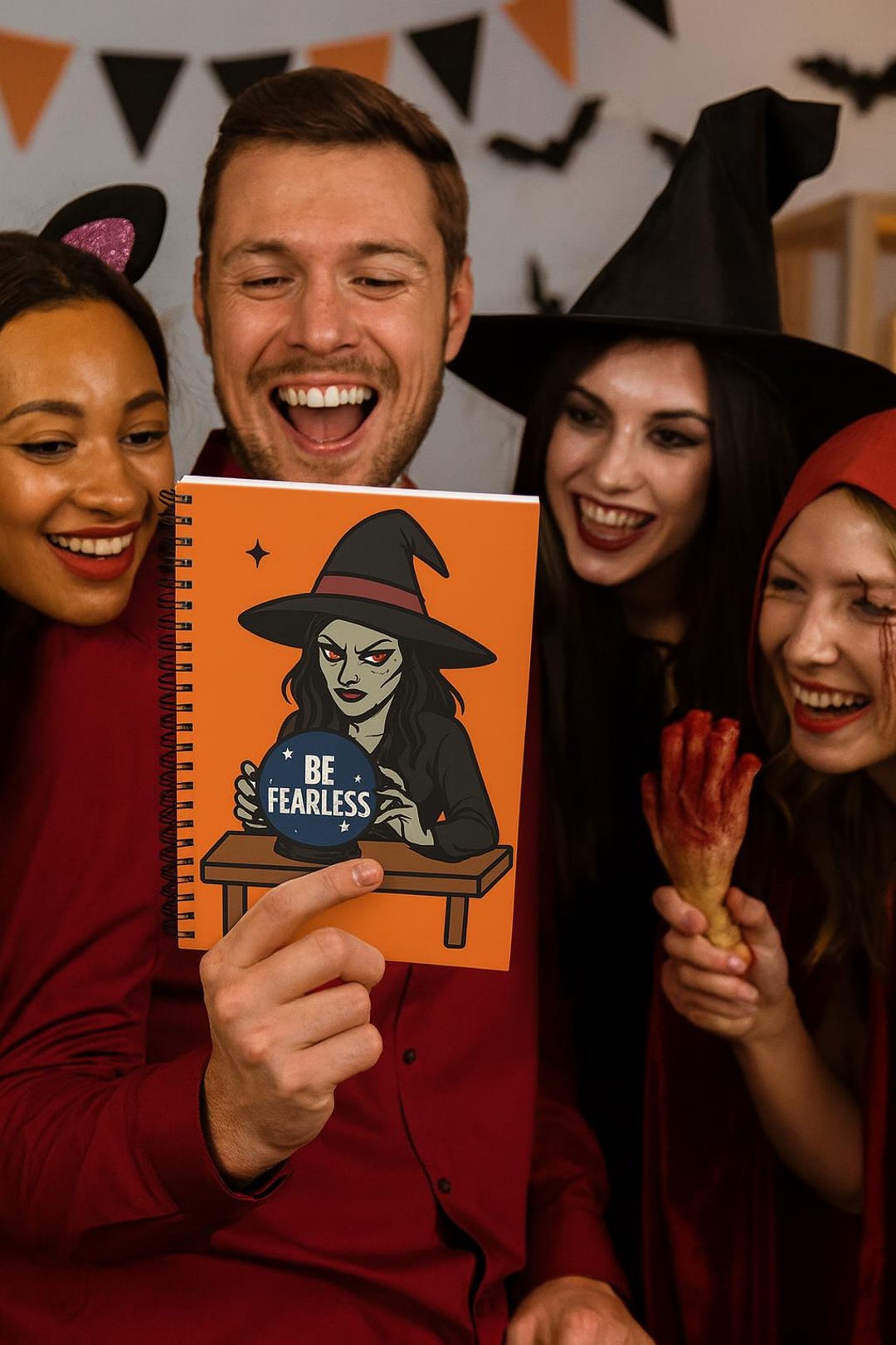 Witch Spiral Notebook: Halloween Stationery for Fearless Writers and ...