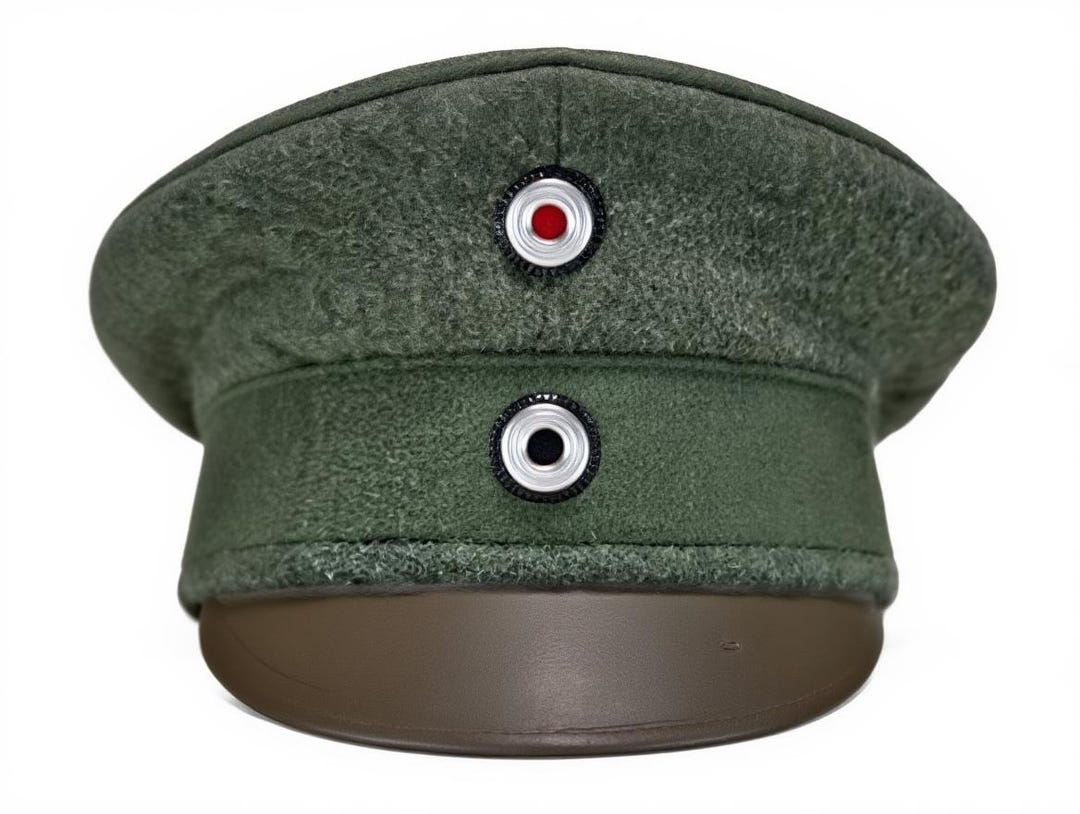 Handmade WW1 German M1915 Officer Field Cap - WWI Imperial Army ...