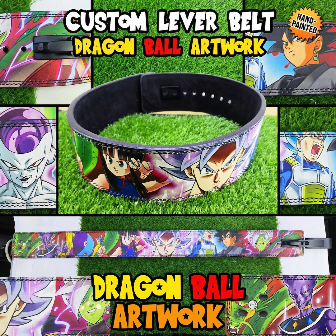 Anime Lever Belt | Powerlifting Gym Belt Manga Print | Custom ...