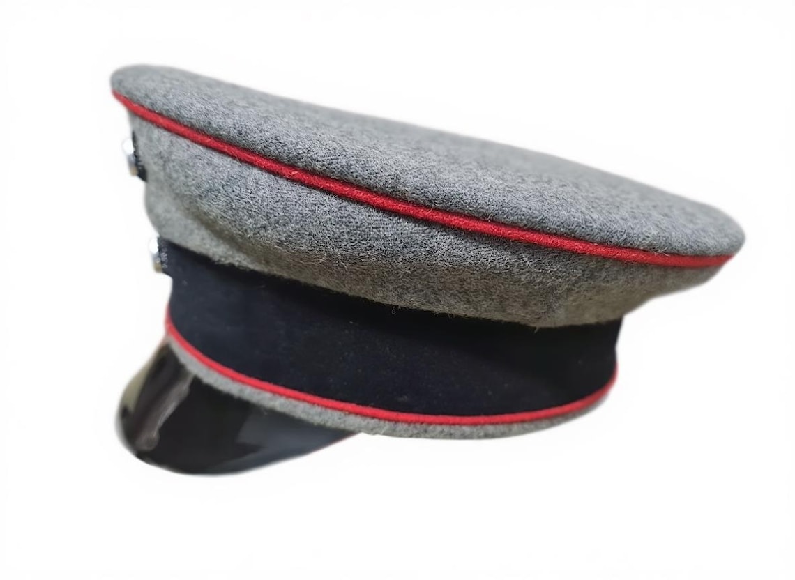 WW1 German M1910 Officer Visor Cap - Imperial Feldgrau Schirmmutze ...
