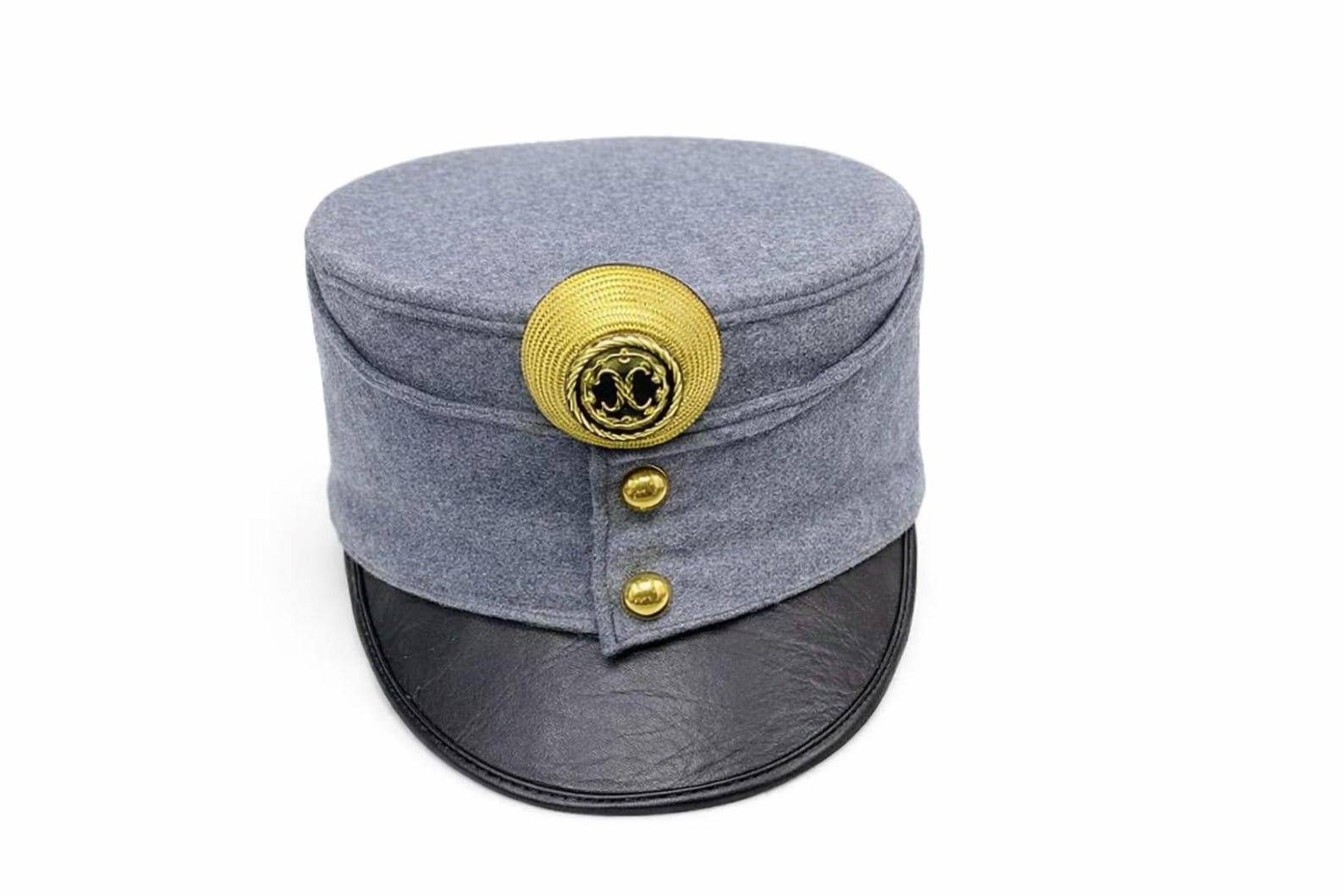 Handmade Austro-hungarian WW1 WWI Reenactment Cap Wool Leather Military ...