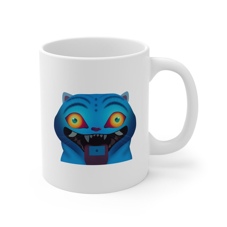 Kpop Demon Hunters Mug | Derpy Tiger Mug | Cute Coffee Cup | Best ...