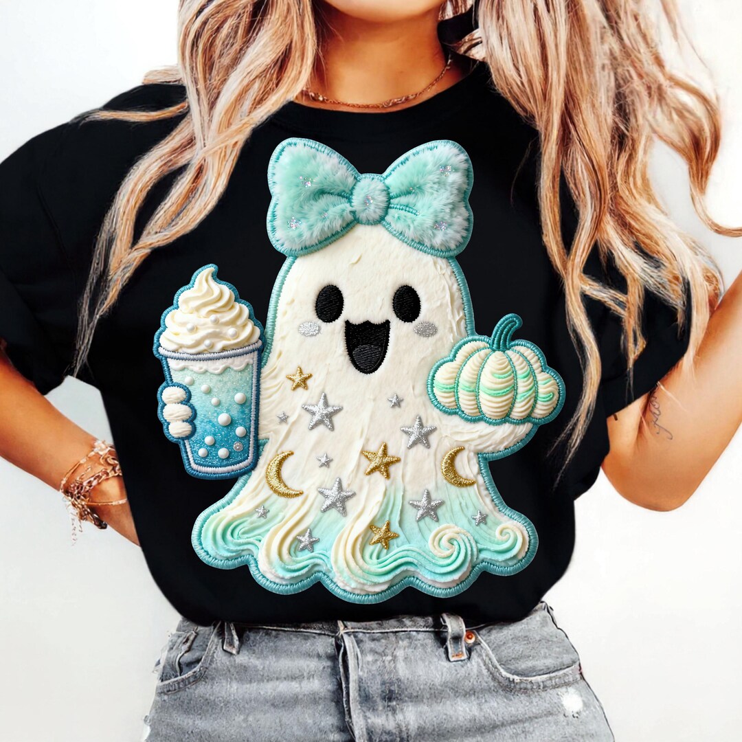 Boo Jee Cute Print Kids Ghost PNG, Halloween Fluffy Ghost Kawaii Design ...