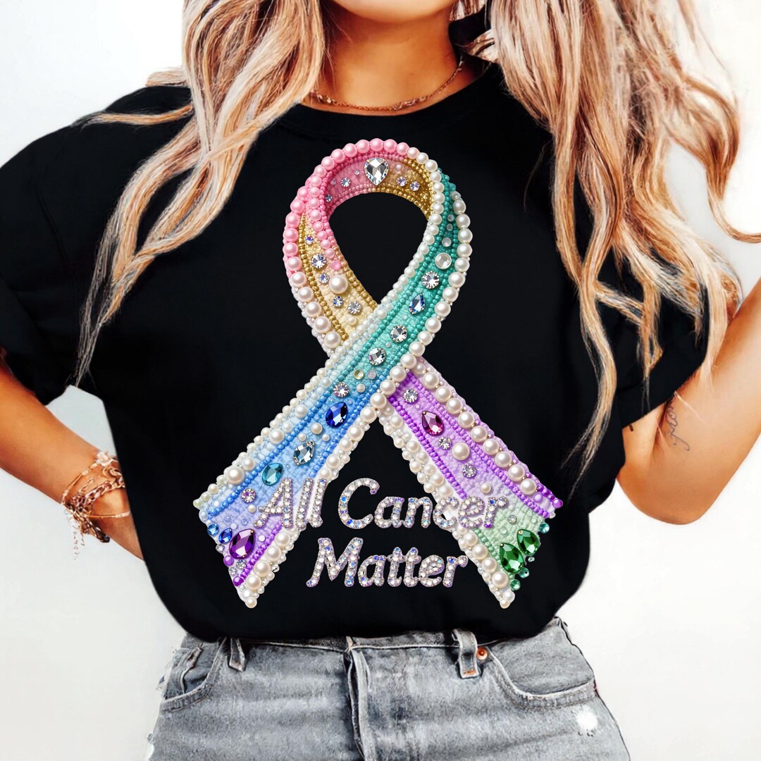 Preppy All Cancer Matter PNG, Trendy Pearl Cancer Girly, Cancer ...
