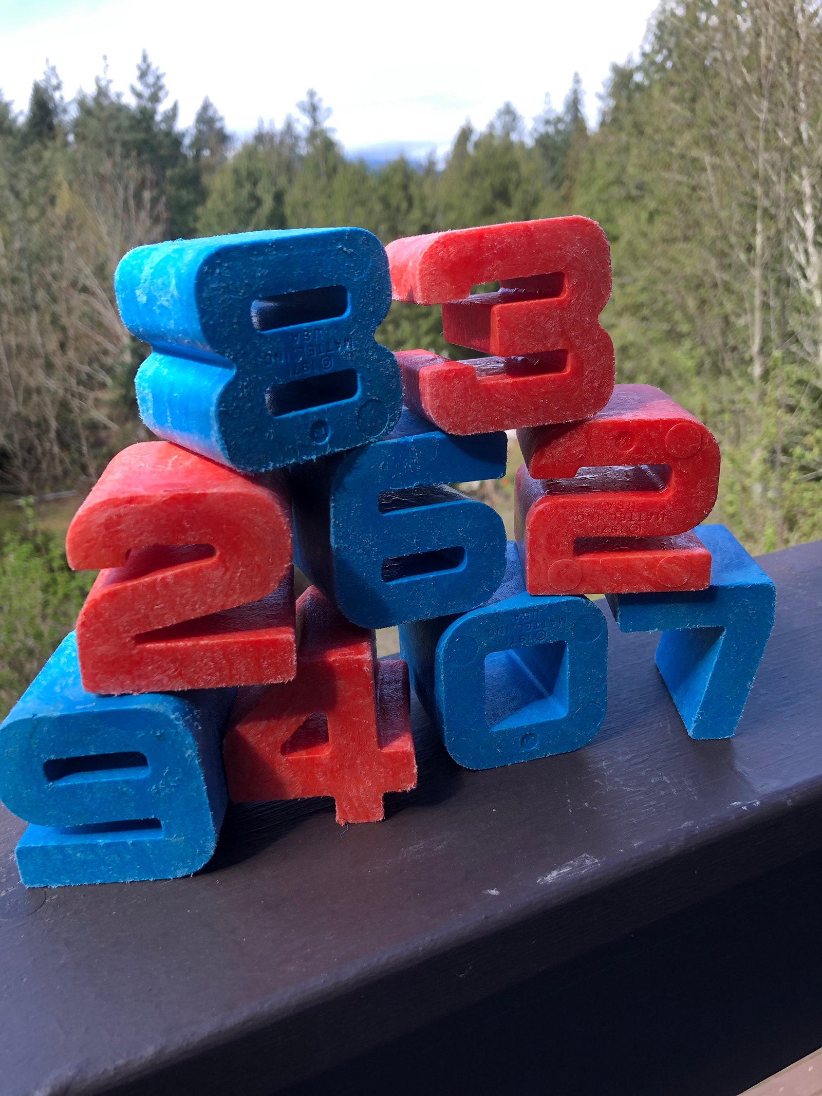 Vintage Mattel Tuff Stuff Numbers Retro 1971 U.S.A. Plastic | Etsy