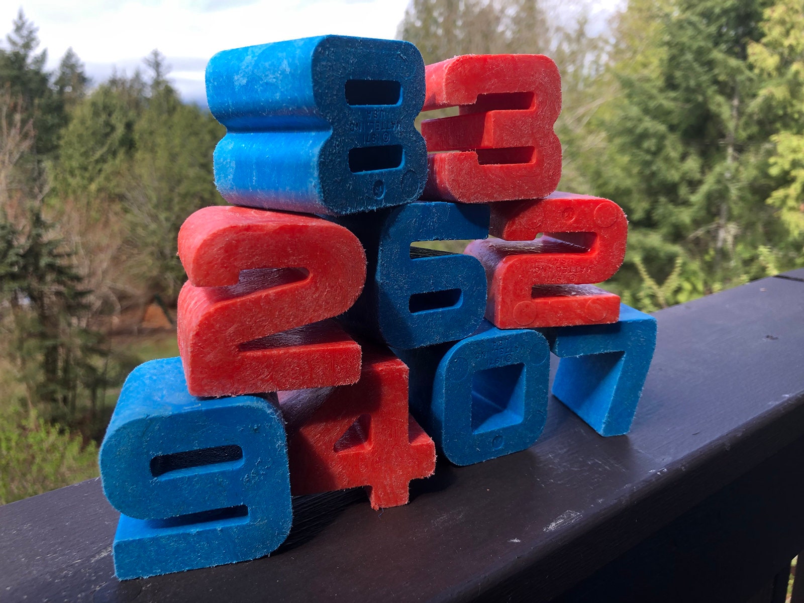 Vintage Mattel Tuff Stuff Numbers Retro 1971 U.S.A. Plastic | Etsy