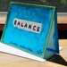 BALANCE Hand Painted Note Card Original Art SIMPLE PLEASURES Blank Note ...