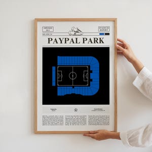 San Jose Earthquakes Poster, Paypal Park Stadium Print, Soccer Poster ...
