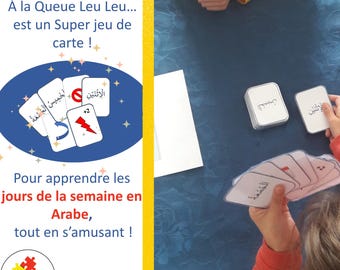 Days of the Week | ARABIC | English Bilingual Cards | 12 Arabic Flash ...