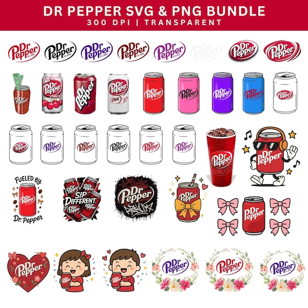 Preppy Dr Pepper Svg - Etsy