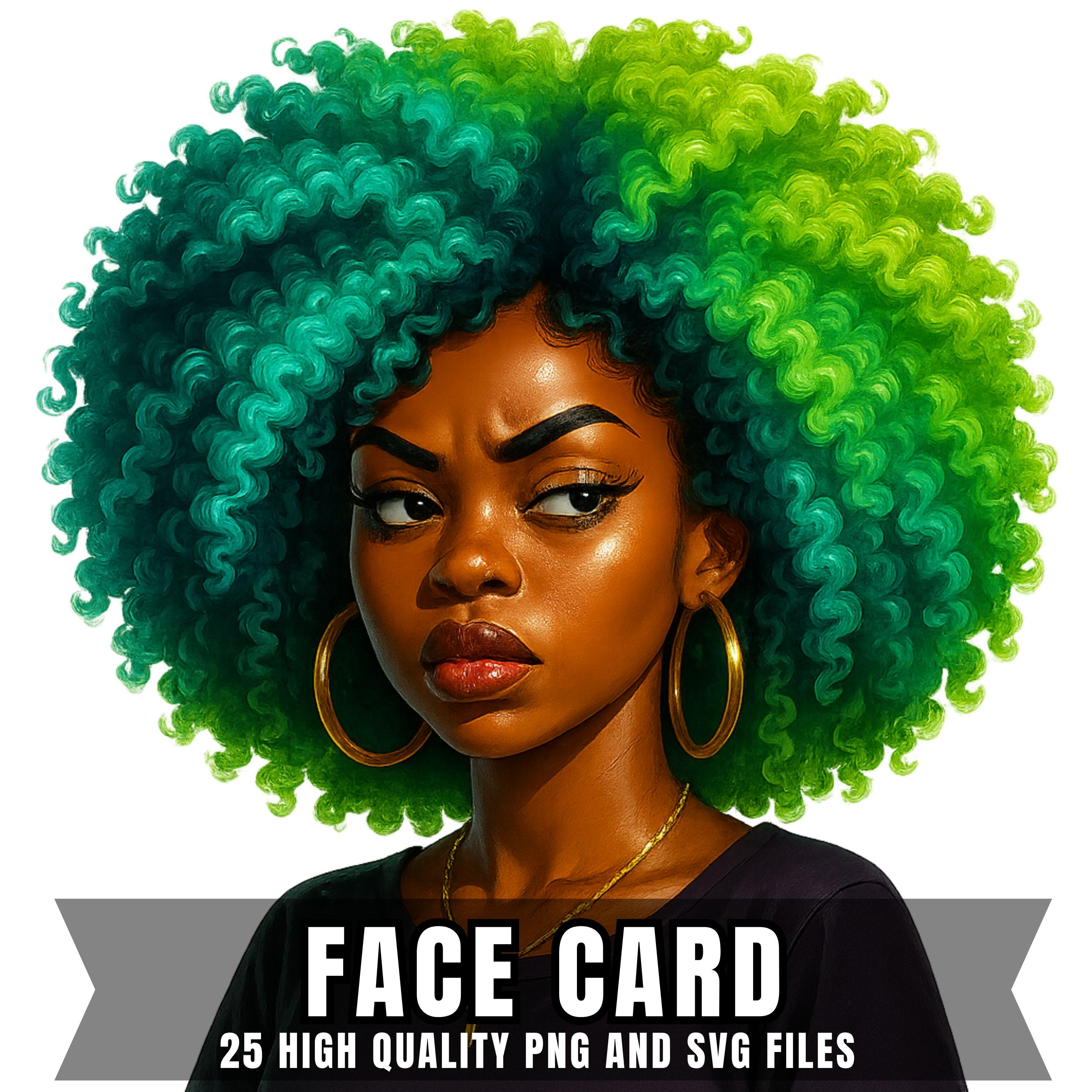 Black Women Clipart Bundle | Afrocentric PNG SVG | African American Plr ...
