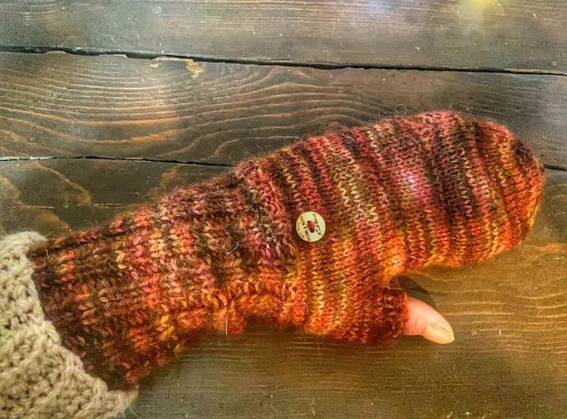 Flip Top Mittens Knitting Pattern: Convertible Fingerless Gloves (PDF ...