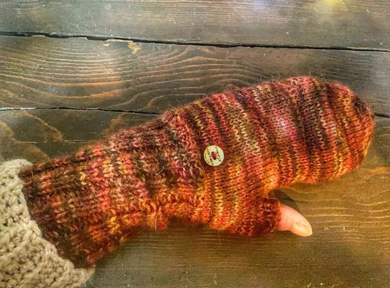 Flip Top Mittens Knitting Pattern: Convertible Fingerless Gloves (PDF ...