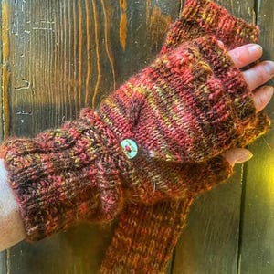 Flip Top Mittens Knitting Pattern: Convertible Fingerless Gloves (PDF ...