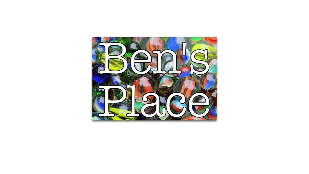 Personalized Marbles Background - Your Text Large 5"x7" Magnet - Etsy