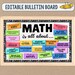 Math Bulletin Board Kit Editable, High School Math Bulletin Board Ideas ...