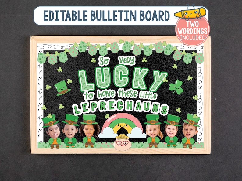 St Patricks Bulletin Board Ideas, March Bulletin Board Kit, Leprechauns ...