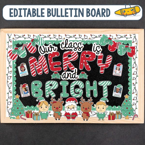 Christmas Bulletin Board - Etsy