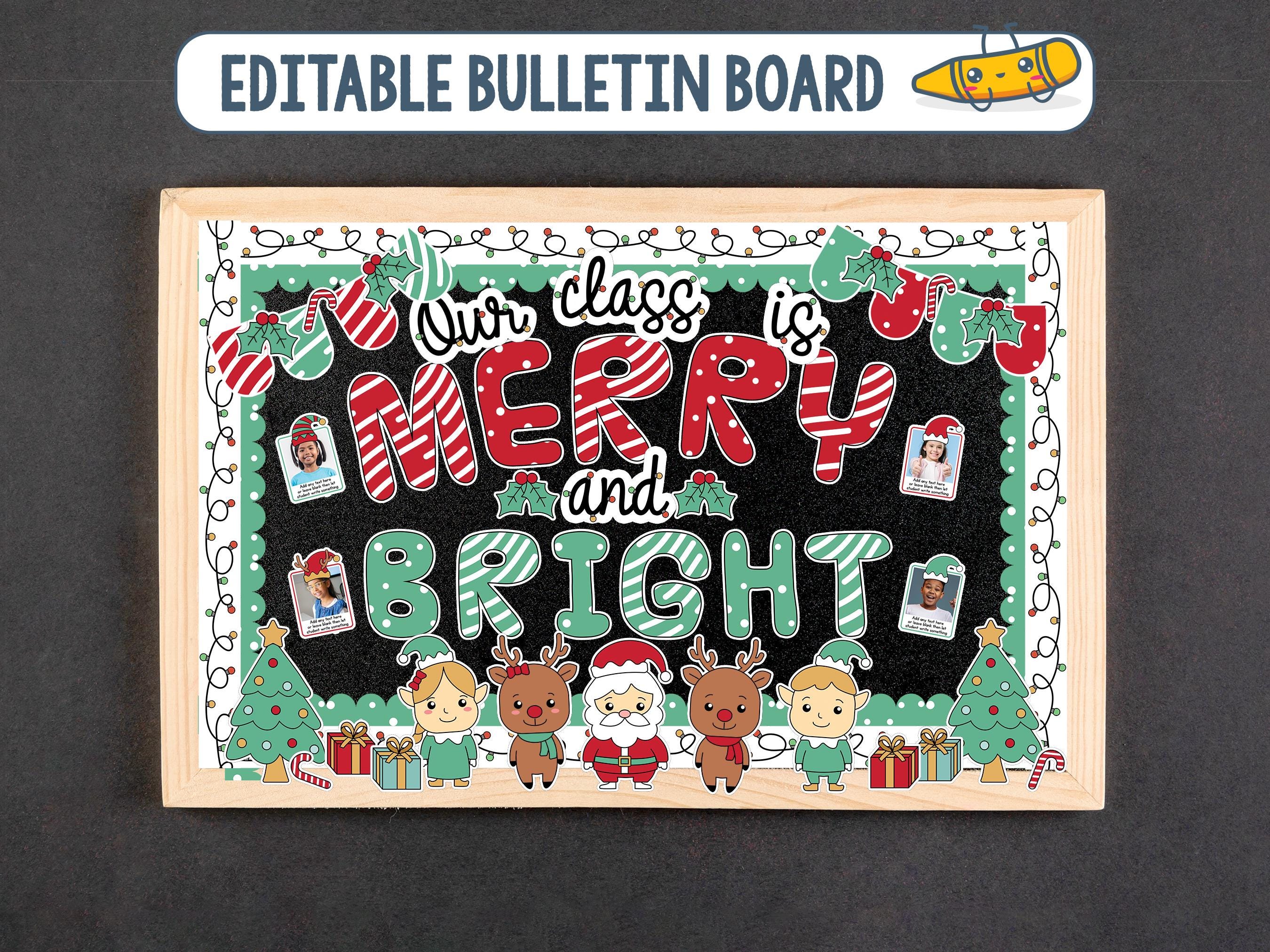 Christmas Bulletin Board Ideas, Merry and Bright Christmas Decor ...