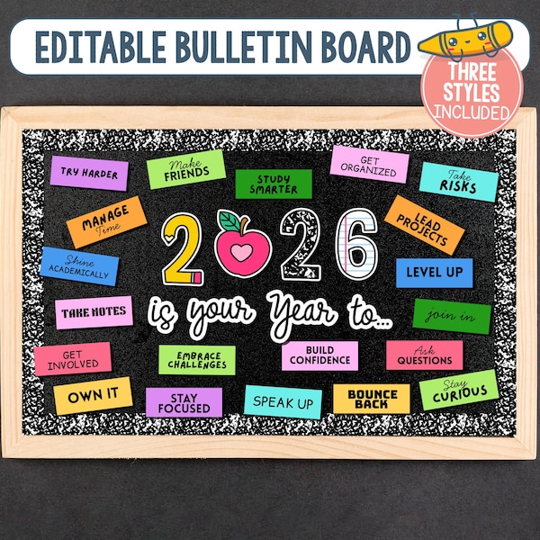 2026 New Year Bulletin Board - Etsy