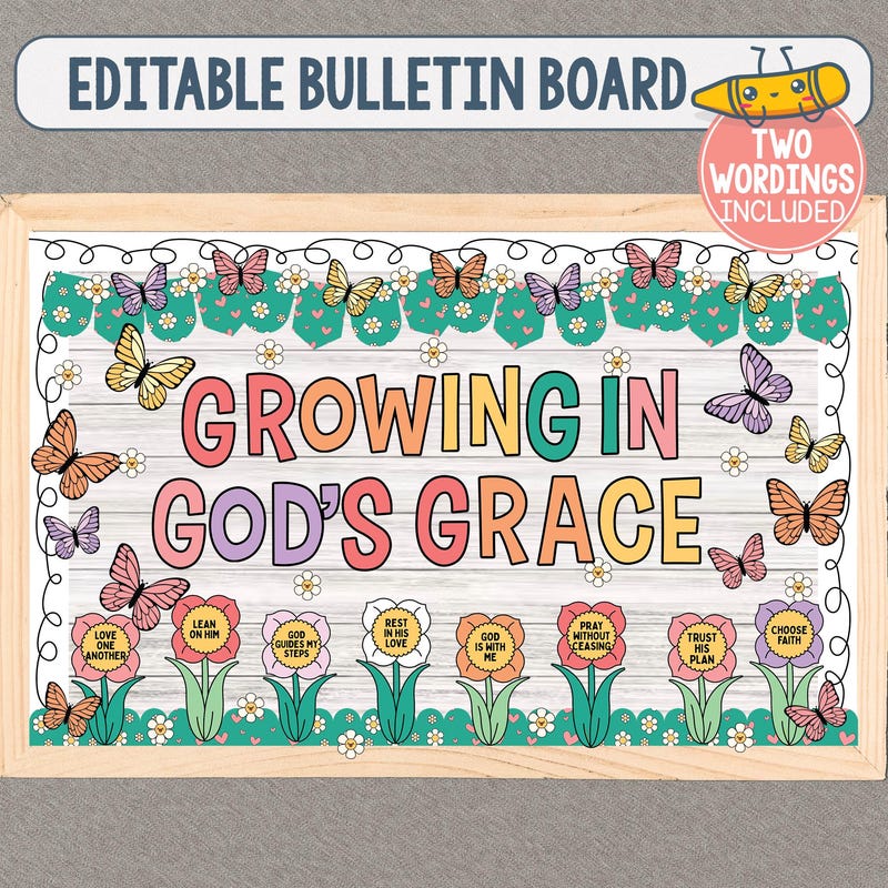 Spring Christian Bulletin Board Ideas - Etsy