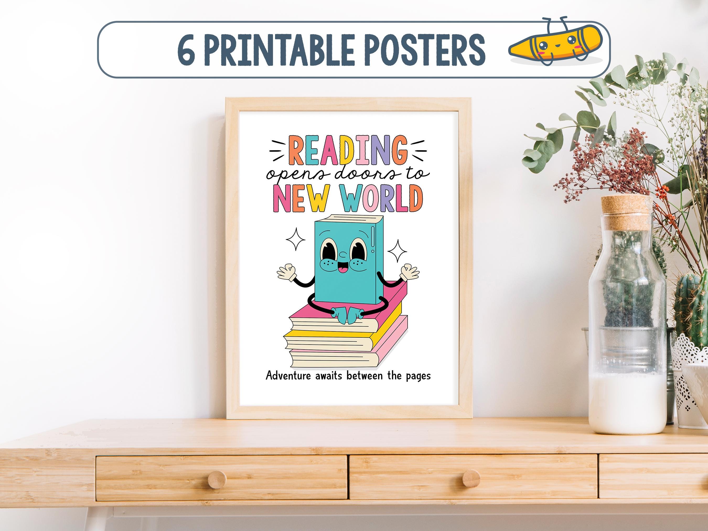 Growth Mindset Sign, Printable Positive Affirmation School Poster Set ...