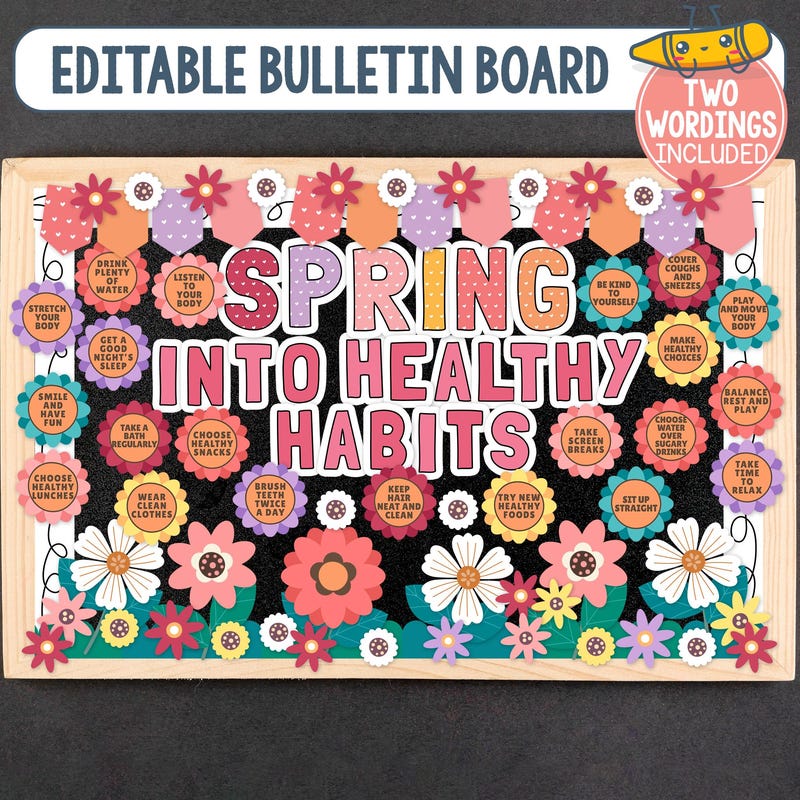 Spring Wellness Board - Etsy