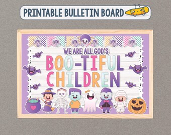 Christian Halloween Bulletin Board Kit, Printable Religious Halloween ...
