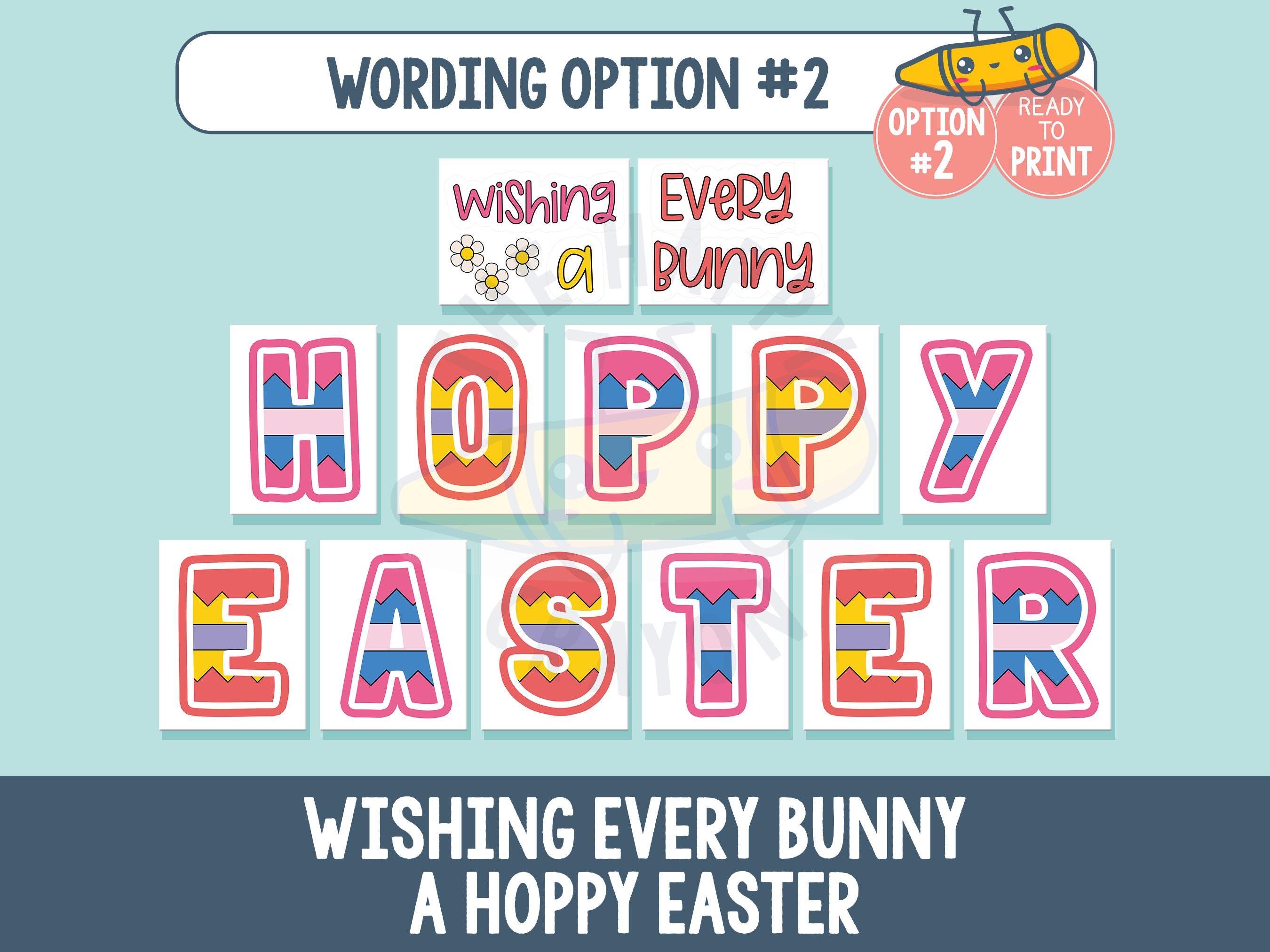 Easter Bunny Bulletin Board Ideas, Spring Classroom Décor Printable ...