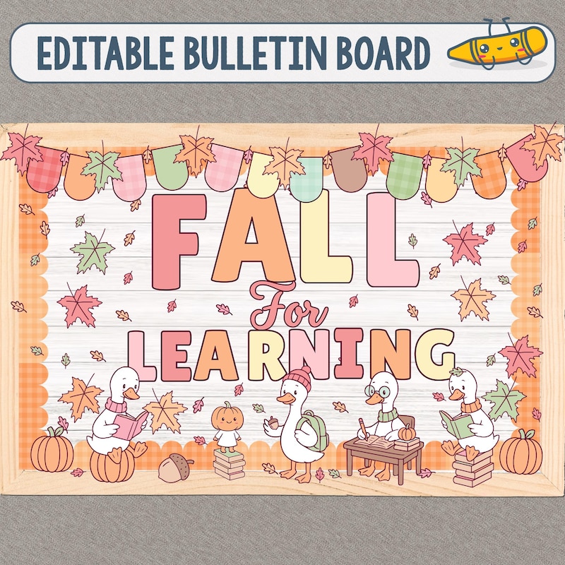 Cute Bulletin Board Fall - Etsy
