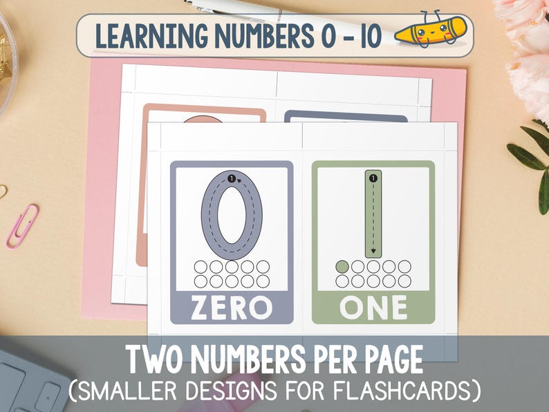 Learning Numbers Activity, Printable Number Posters With Arrows, Number ...