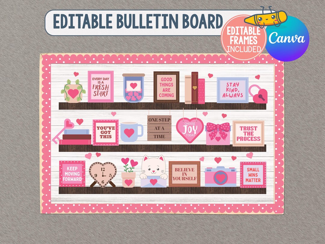 Valentines Bulletin Board Ideas, February Bulletin Board Kit, Middle ...