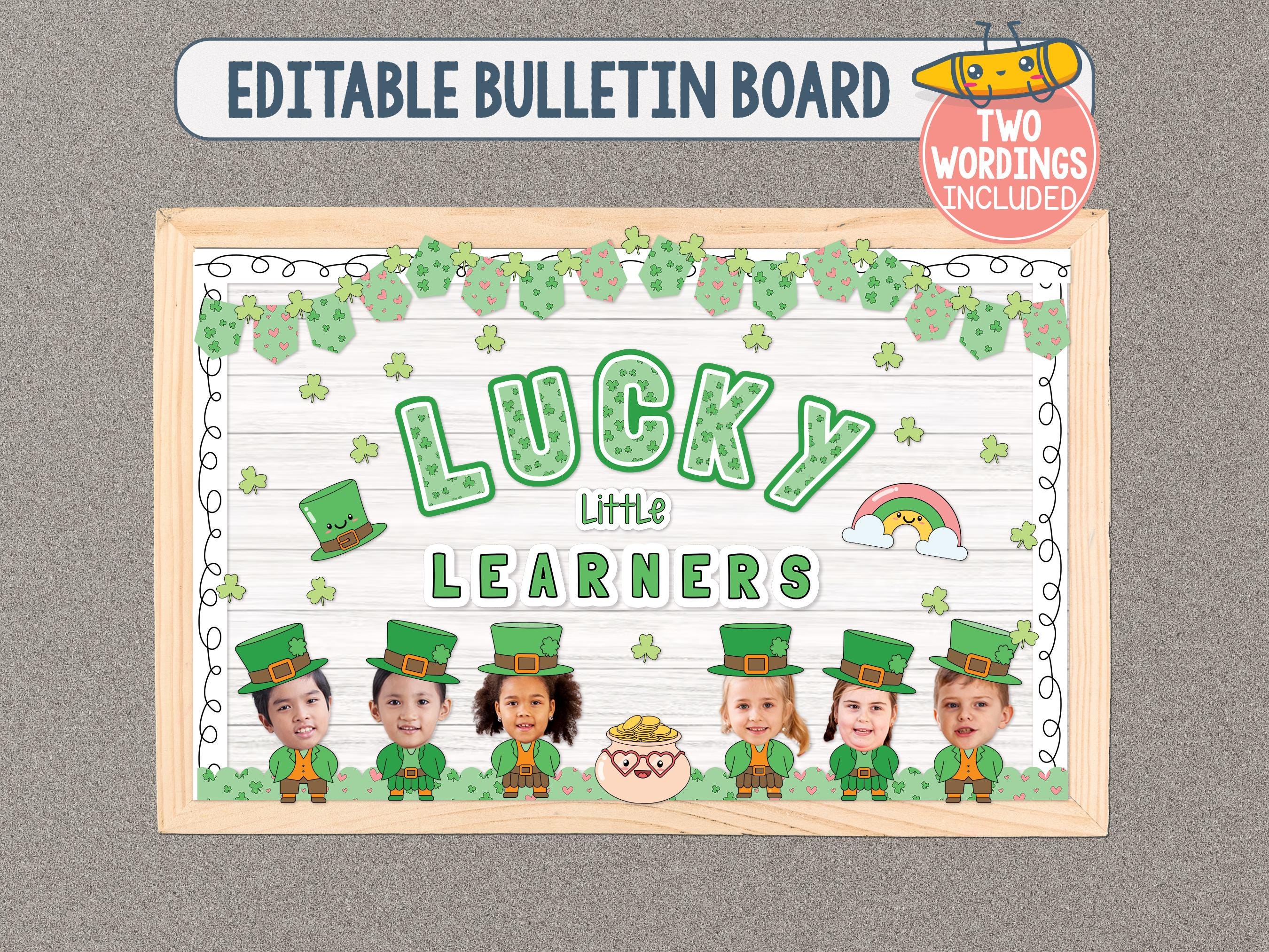 St Patricks Bulletin Board Ideas, March Bulletin Board Kit, Leprechauns ...
