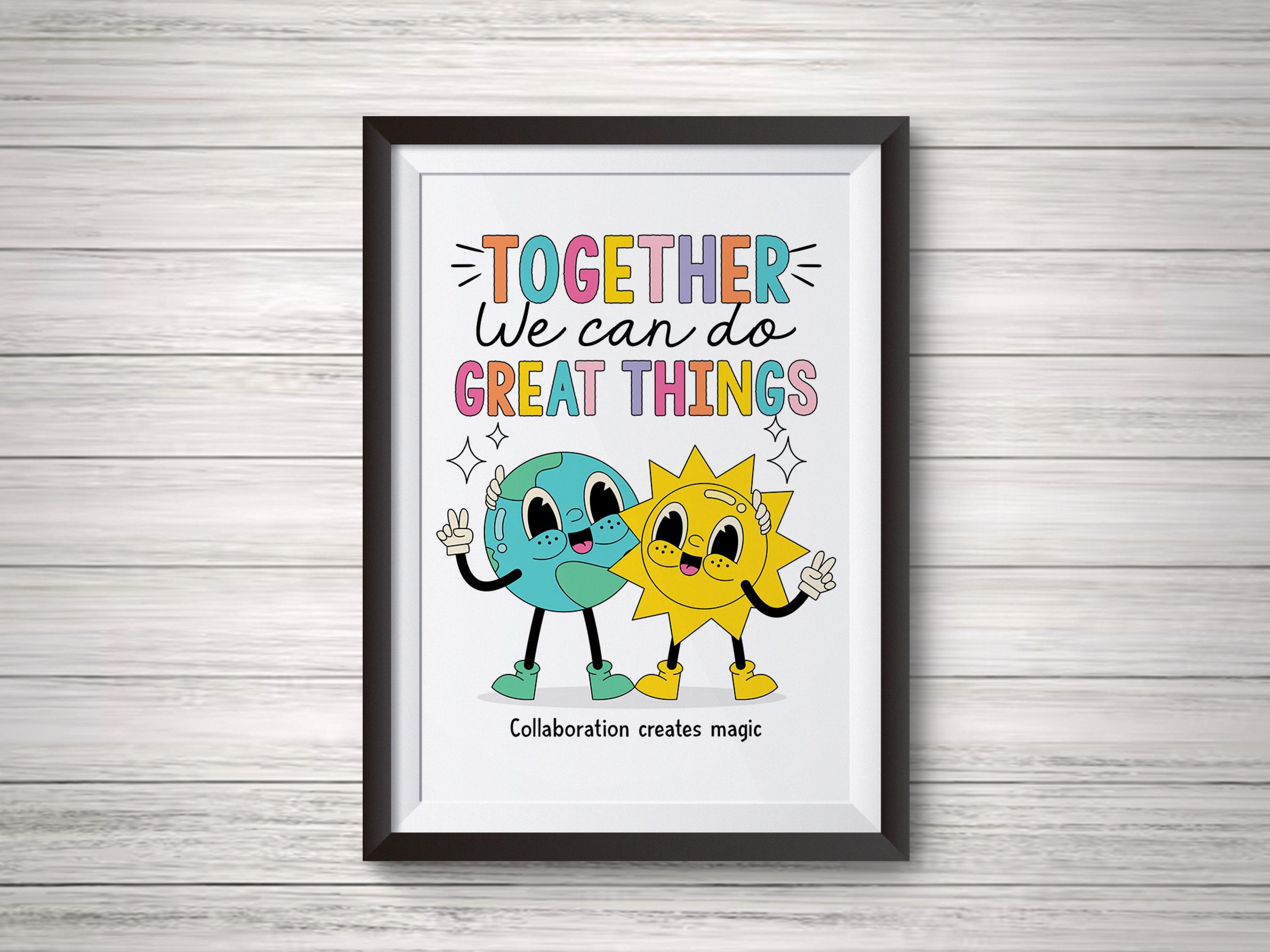 Growth Mindset Sign, Printable Positive Affirmation School Poster Set ...