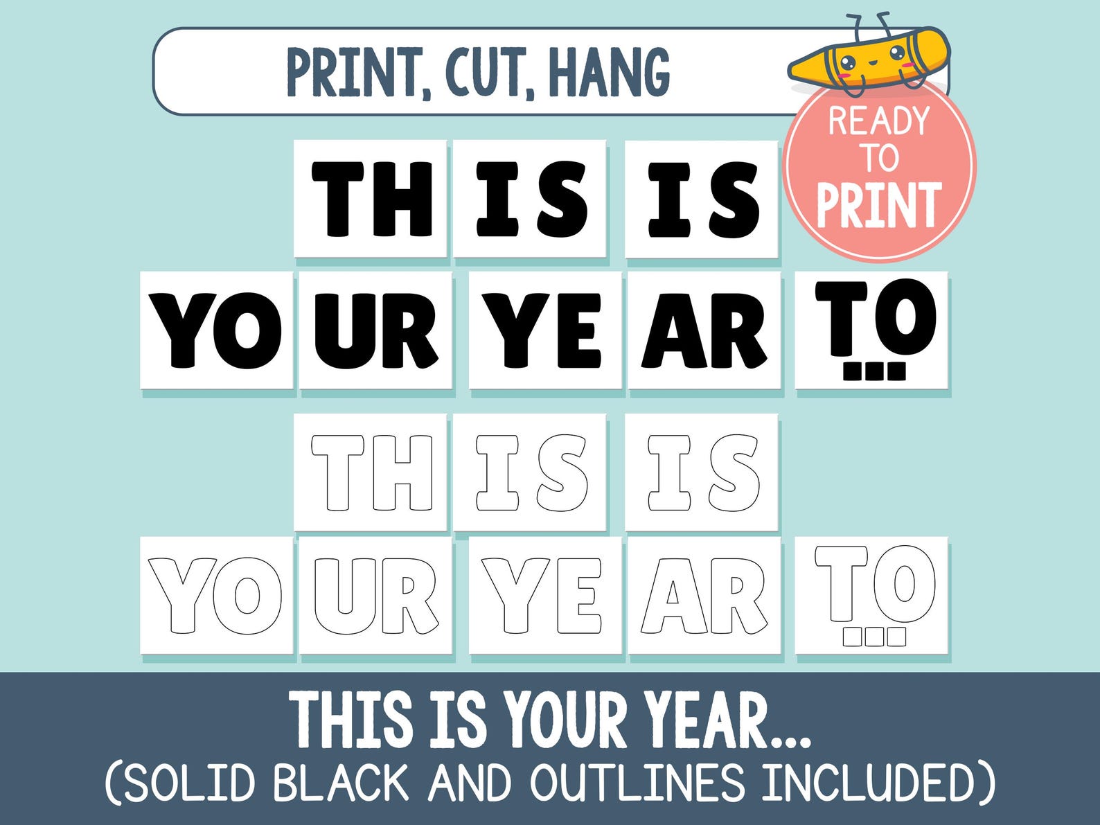 Editable Back to School Board Bulletin Board Set, This is Your Year ...