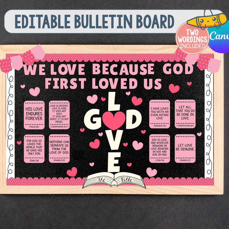 Christian Valentines Bulletin Board - Etsy