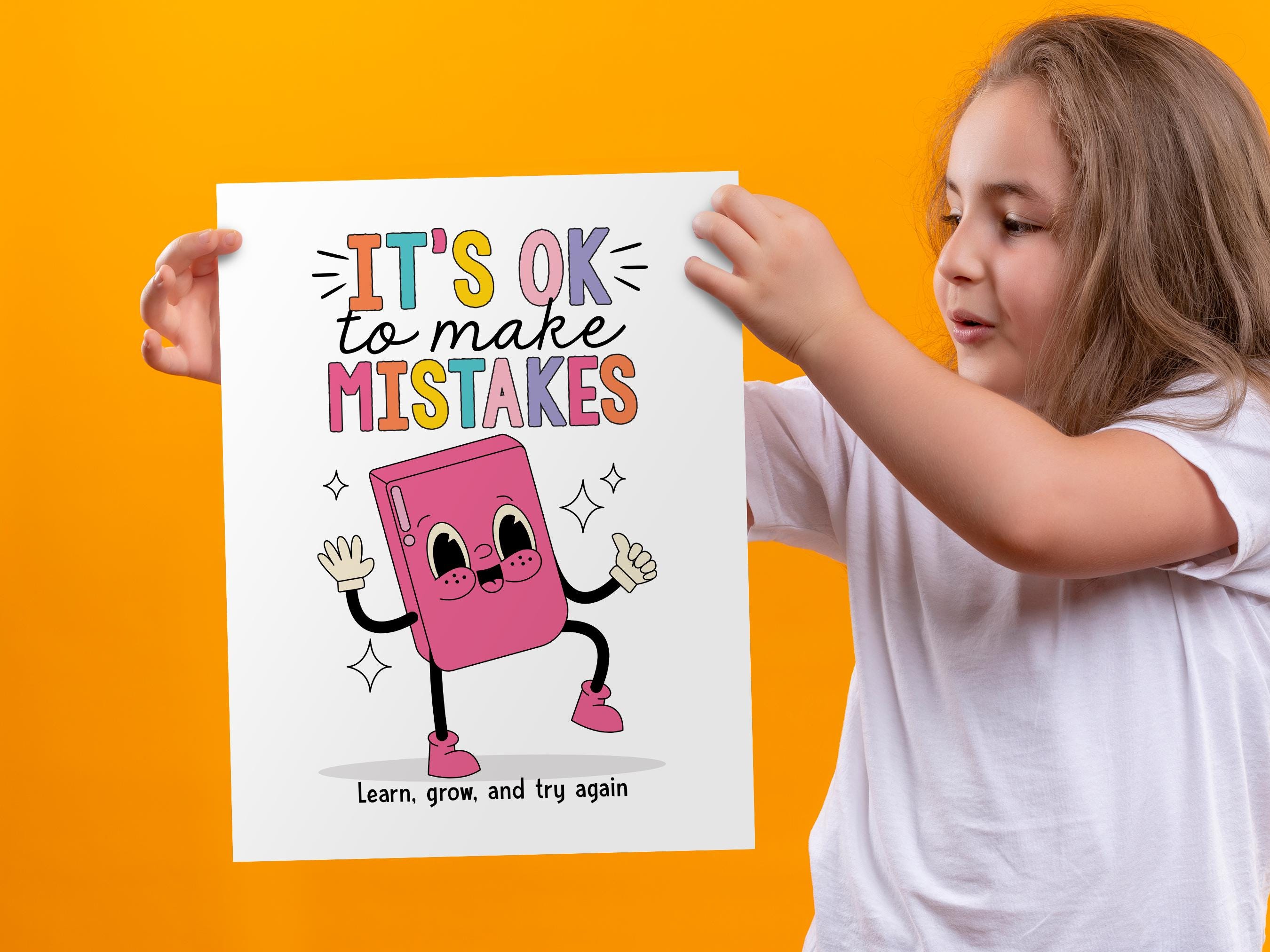 Positive Affirmation Printable, Groovy Classroom Decor, Growth Mindset ...