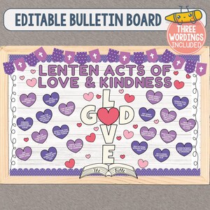 Lent Bulletin Board Ideas, Catholic Bulletin Board Set, Jesus Religious ...