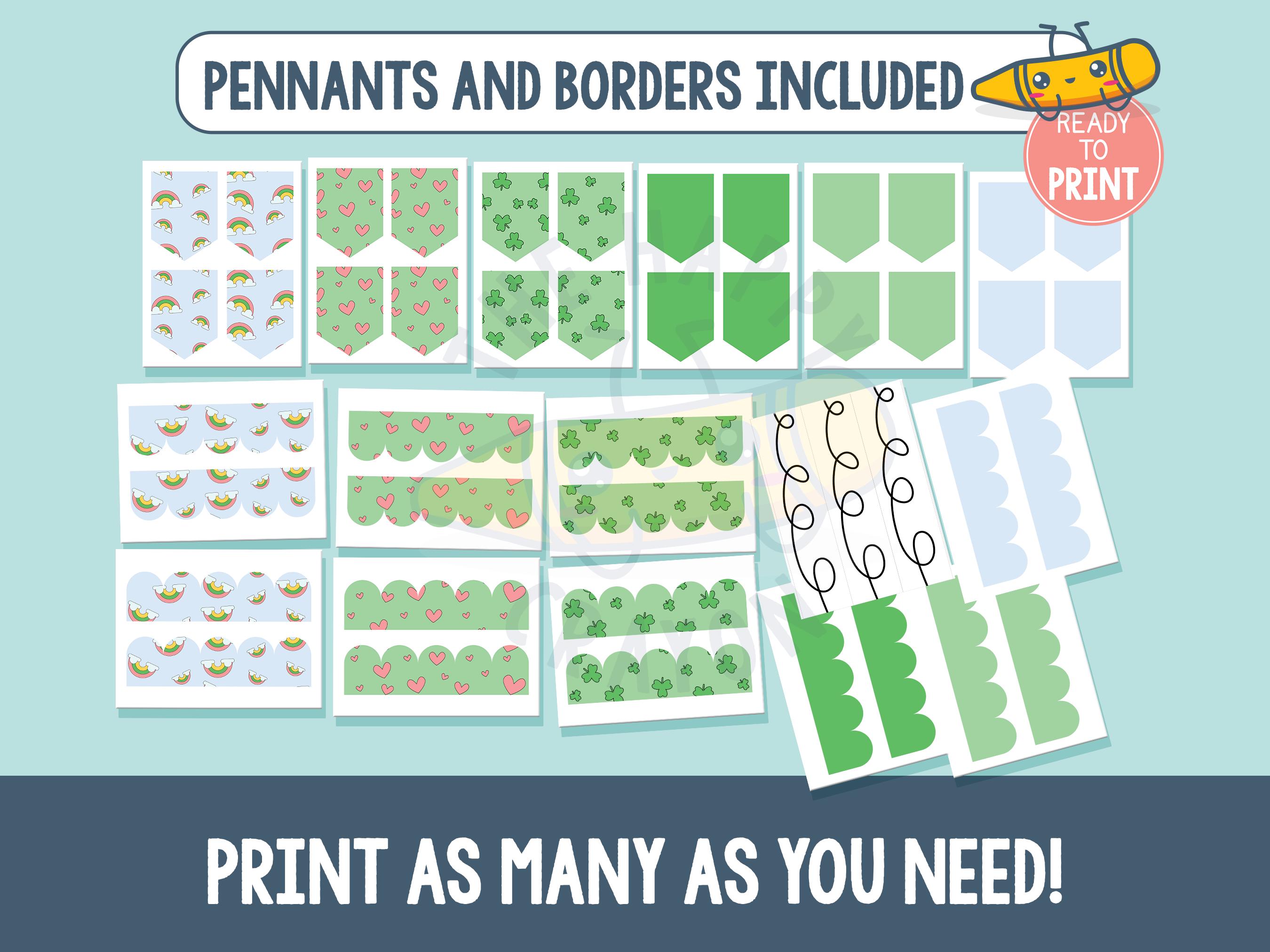 St Patricks Bulletin Board Ideas, March Bulletin Board Kit, Leprechauns ...