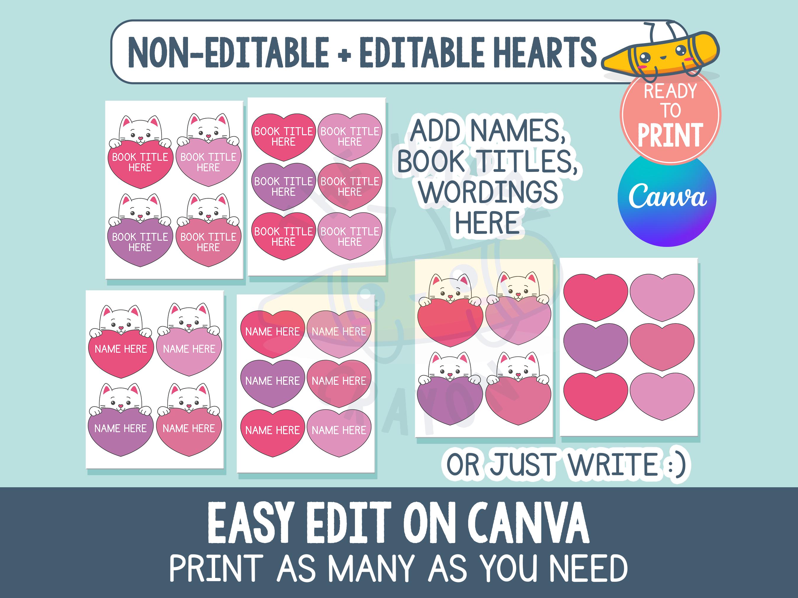 Library Valentine Bulletin Board Kit, Editable Reading Corner Bulletin ...