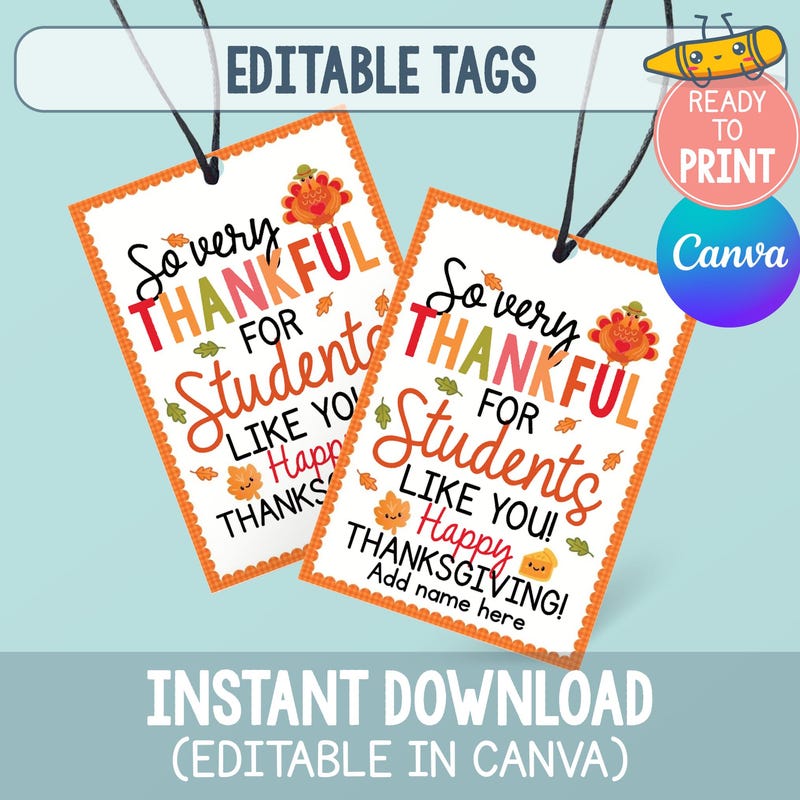 Thankful Student Cards - Etsy UK
