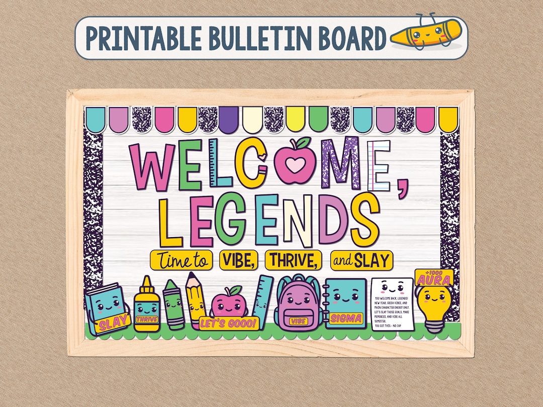 Gen Alpha Bulletin Board Kit, Printable Welcome Bulletin Board Ideas ...